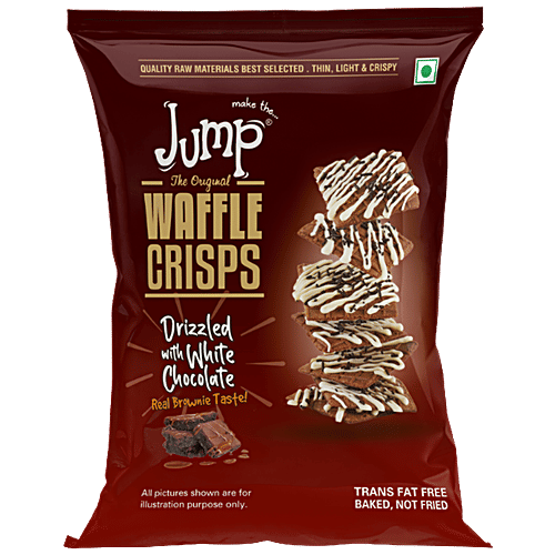 Buy Make The Jump Waffle Crisps - Drizzled with White Chocolate Online ...