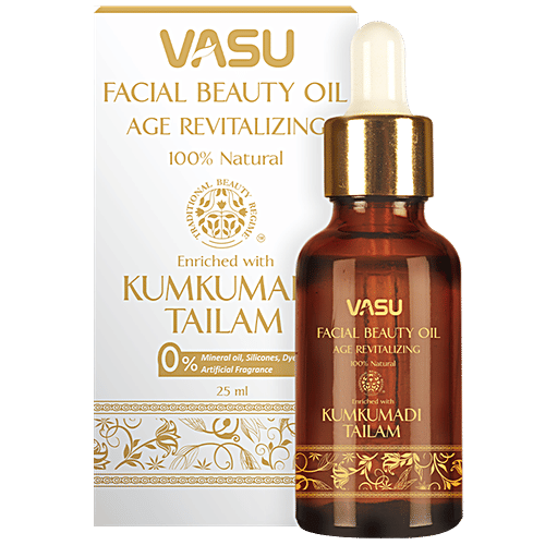 Buy Vasu Facial Beauty Oil - Enriched with Kumkumadi Tailam, Age ...