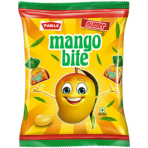 Buy Parle Bigger Mango Bite Candy - Sugar Boiled Confectionery Online ...
