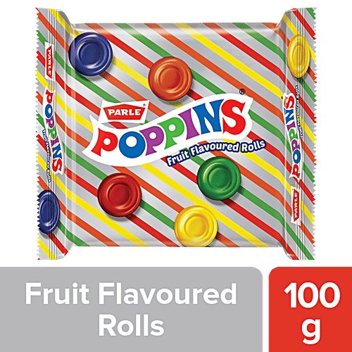 Buy Parle Poppins Candy - Fruit Flavoured Rolls, Tangy & Crunchy Online ...