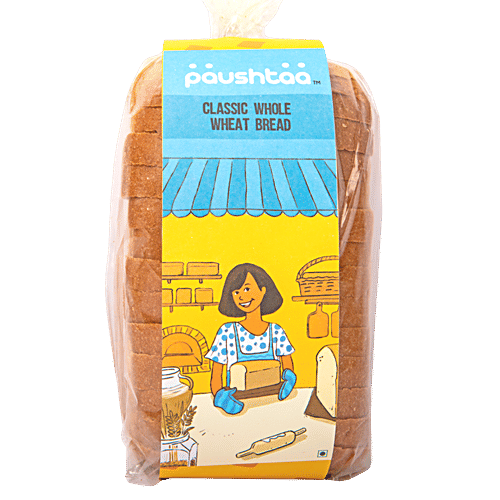 Buy Paushtaa Classic Bread - Whole Wheat Online at Best Price of Rs 65 ...