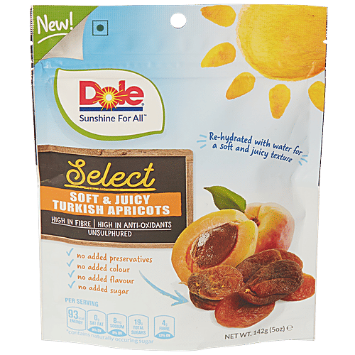 Buy Dole Select Soft & Juicy Turkish Apricots - Rich In Fibre ...