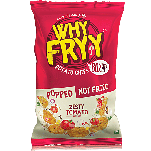 Buy WhyFryy Popped Potato Chips - Zesty Tomato Online at Best Price of ...