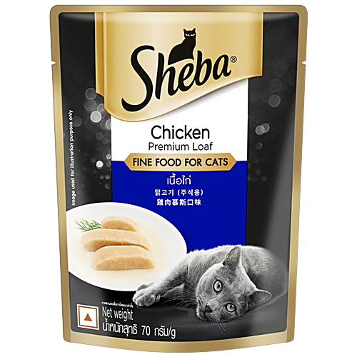 Buy Sheba Chicken Premium Loaf Adult Wet Cat Food - 12+ Months Online ...