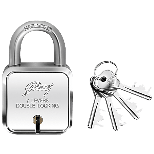 Buy Godrej Locks Square 7 Levers 4 Keys Padlock Online at Best Price of ...