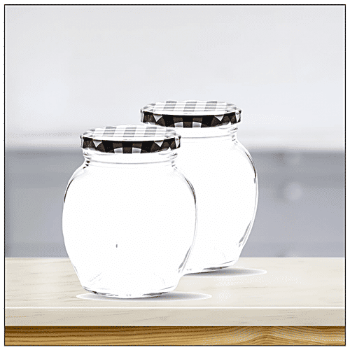 Buy Yera Small Jars Set With Printed Lids Online at Best Price of Rs ...