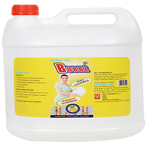 Buy Intercorp Bubbz Antibacterial Dish & Crystal Wash Liquid Ge - Jumbo ...