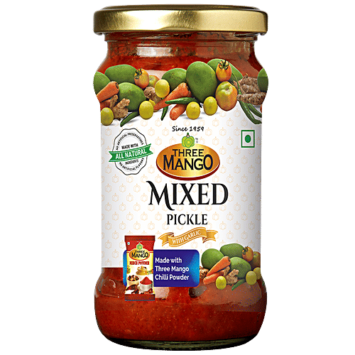 Buy Three Mango Mixed Pickle Online at Best Price of Rs 110 - bigbasket