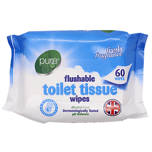 Buy Pure Wipes Flushable Toilet Wipes - Imported Online at Best Price ...