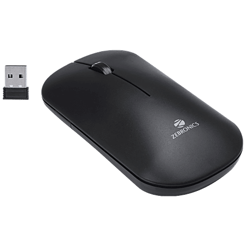 Buy Zebronics Zeb-Dazzle Wireless Mouse With 1200 DPI & Nano Receiver ...