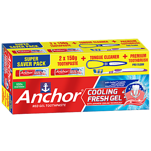 Buy Anchor Cooling Fresh Gel Toothpaste Kit Online at Best Price of Rs ...