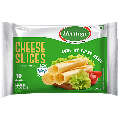 Buy Heritage Cheese Slices Online at Best Price of Rs 105 - bigbasket