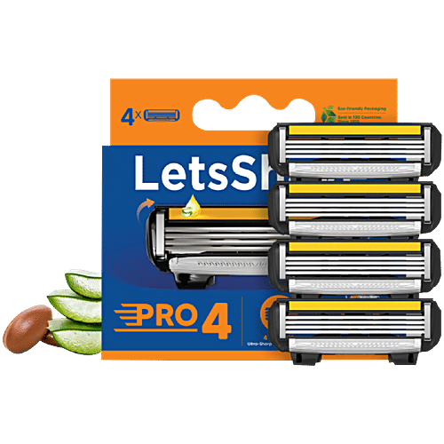 Buy LetsShave Pro 4 Shaving Blades - For Men Online at Best Price of Rs ...