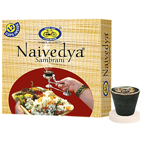 Buy Cycle Naivedya Cup Sambrani - For Daily Puja With Benzoin Fragrance ...
