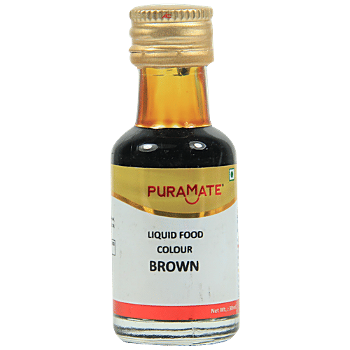 Buy Puramate Liquid Food Colour - Brown Online at Best Price of Rs 30 ...