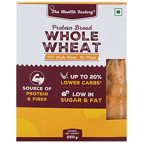 Buy The Health Factory Protein Bread - Whole Wheat, No Maida Online at ...