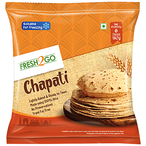 Buy FRESH2GO Whole Wheat Chapati Online at Best Price of Rs null ...