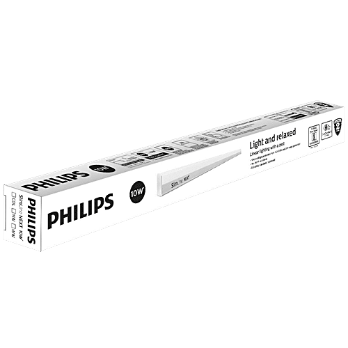 Buy Philips LED Tubelight Slimline Next 10w 2-Feet - Cool White/Crystal ...