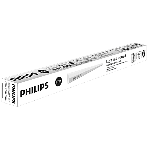 Buy Philips LED Tubelight Slimline Next 10w 2-Feet - Natural White 4000 ...