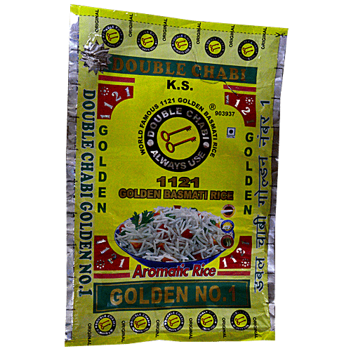 Buy DOUBLE CHABI Golden Basmati Rice - Double Chabi 1121 Online at Best ...