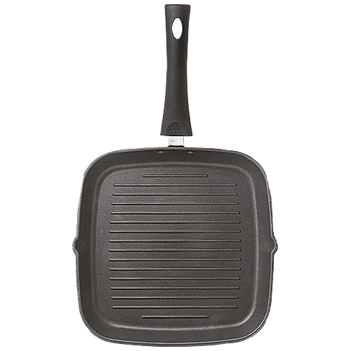 Buy Wellberg Essential Cast Aluminium Non Stick Grillpan - 24cm, Grey ...