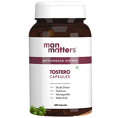 Buy Man Matters Tostero Capsules - Infused With Shilajit & Ashwagandha ...