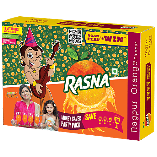 Buy Rasna Fruit Fun Concentrate Drink Mix - Nagpur Orange Flavour ...