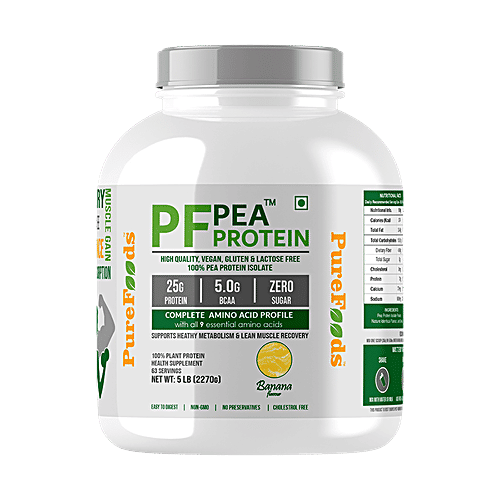 Buy PureFoods PF Pea Protein Isolate - Banana Flavour Online at Best ...