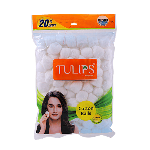 Buy Tulips Cotton Balls - For Make Up & Nail Polish Removal Online at ...