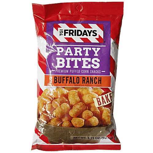 Buy TGIF Party Bites Premium Puffed Corn Snacks - Buffalo Ranch Online ...