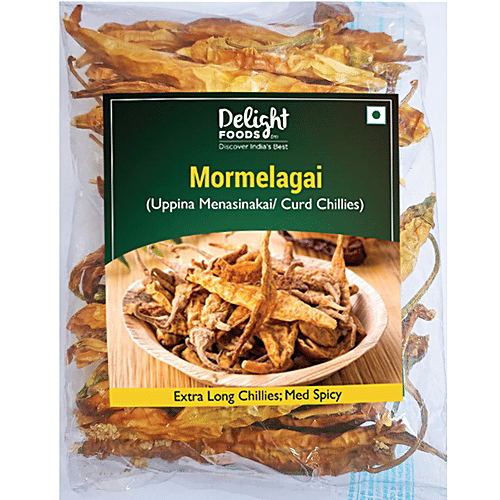 Buy Delight Foods Mor Melagai/Sun Dried Curd Chillies/Dahi Mirchi ...