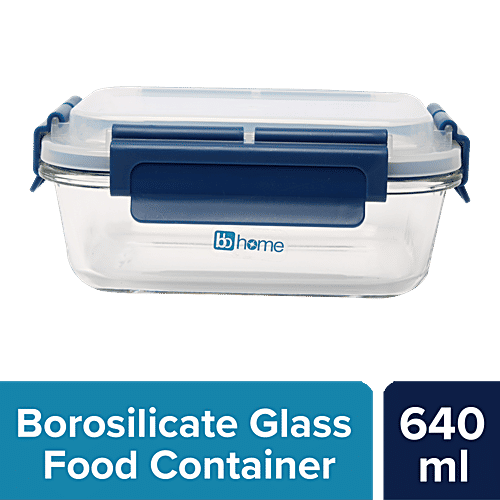 Buy bb home Glass Lunch Box/Storage Borosilicate Container With Leak ...