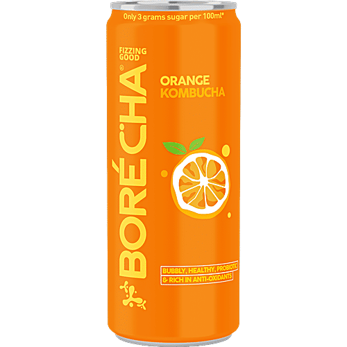 Buy Borécha Orange Kombucha - Probiotic Online at Best Price of Rs 160 ...