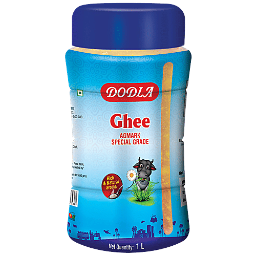 Buy Dodla Pure Cow Ghee - Agmark Special Grade, Rich In Omega-3 Online ...