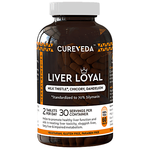 Buy Cureveda Herbal Liver Loyal - Milk Thistle For Healthy Liver ...
