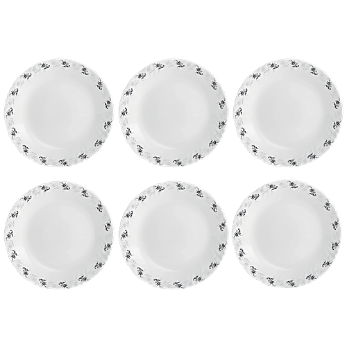 Buy Cello Opalware Dinner Plates - Black Magic, Dia-28 cm Online at ...