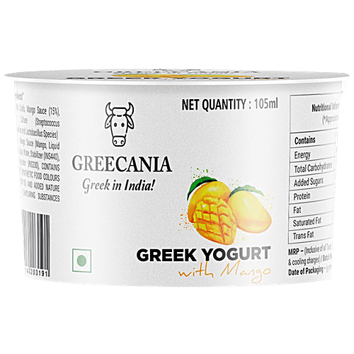 Buy Greecania Greek Yogurt - Mango Online at Best Price of Rs null ...