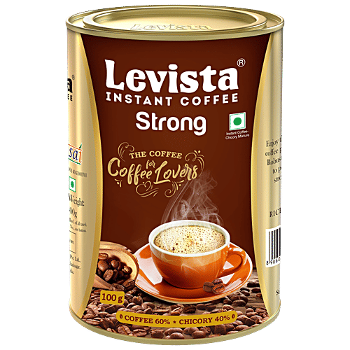 Buy LEVISTA Strong Instant Coffee Chicory Mix 60:40 Online at Best ...
