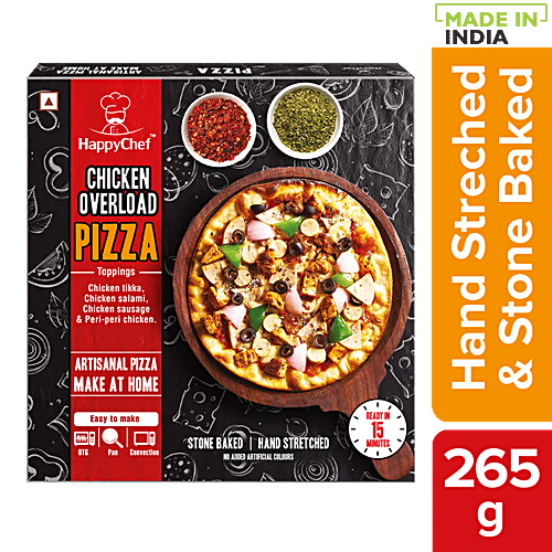 Buy HappyChef Chicken Overload Pizza Online at Best Price of Rs 309 ...