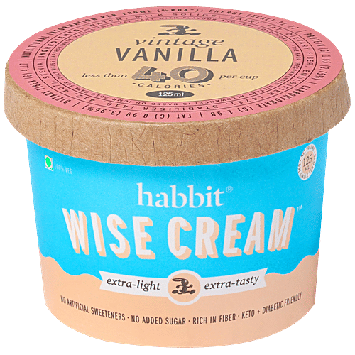 Buy Habbit Wise Cream - Vintage Vanilla, No Added Sugar, Rich In Fibre ...