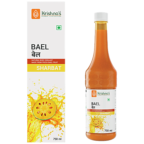 Buy Krishnas Krishna's Herbal & Ayurveda's Bael Sharbat | Bel Sharbat ...