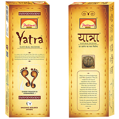 Buy PARIMAL MANDIR Yatra Natural Incense Sticks/Agarbatti - Creates ...