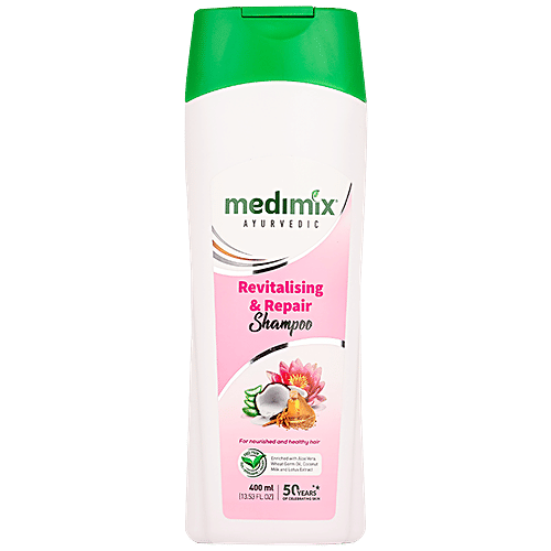 Buy Medimix Ayurvedic Revitalising & Repair Shampoo - Paraben & Gluten ...