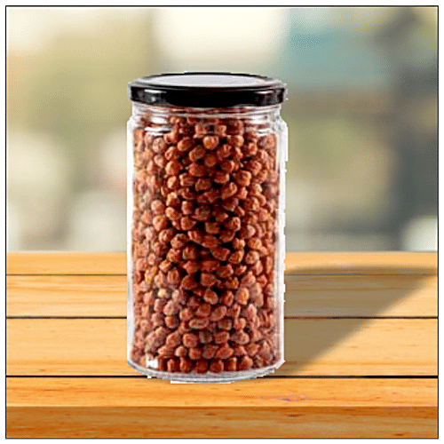 Buy Yera Glass Jar/Container - Black Lid, Round Online at Best Price of ...