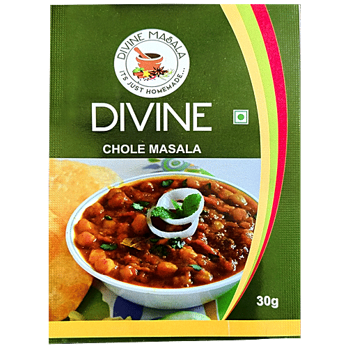 Buy DIVINE MASALA Blended Powdered Spice Mix - Chole Masala Online at ...