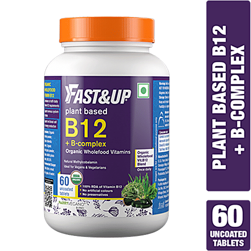 Buy Fast&Up B 12 & B - Complex Organic Whole Food Vitamin Tablet ...
