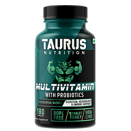 Buy Taurus Nutrition Multivitamin Dietary Supplement Tablets - With ...
