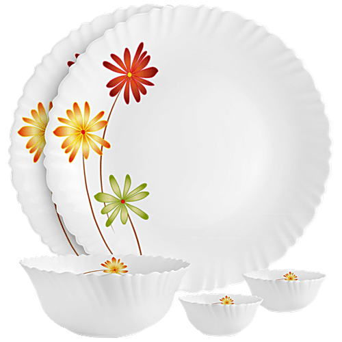 Buy Cello Dinner Set - Opalware, Margarita, White Online at Best Price ...