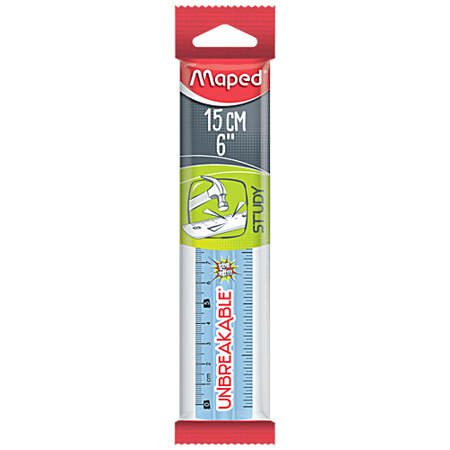 Buy Maped Ruler - 15 cm Unbreakable, Durable Ruler For Measurement ...