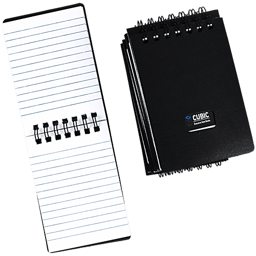 Buy Cubic A7 Wiro Pocket Notebooks - 45 Pages, Black Online at Best ...